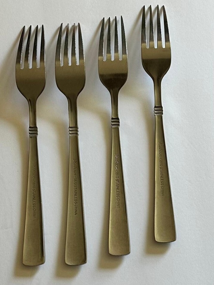 Madison Stainless Set 4 Dinner Forks 18/0 Glossy China | eBay
