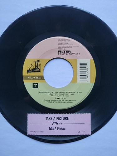 FILTER ~ Take a Picture~ VG+ REPRISE ~ Juke Strip ~ 2000 Alternative | eBay