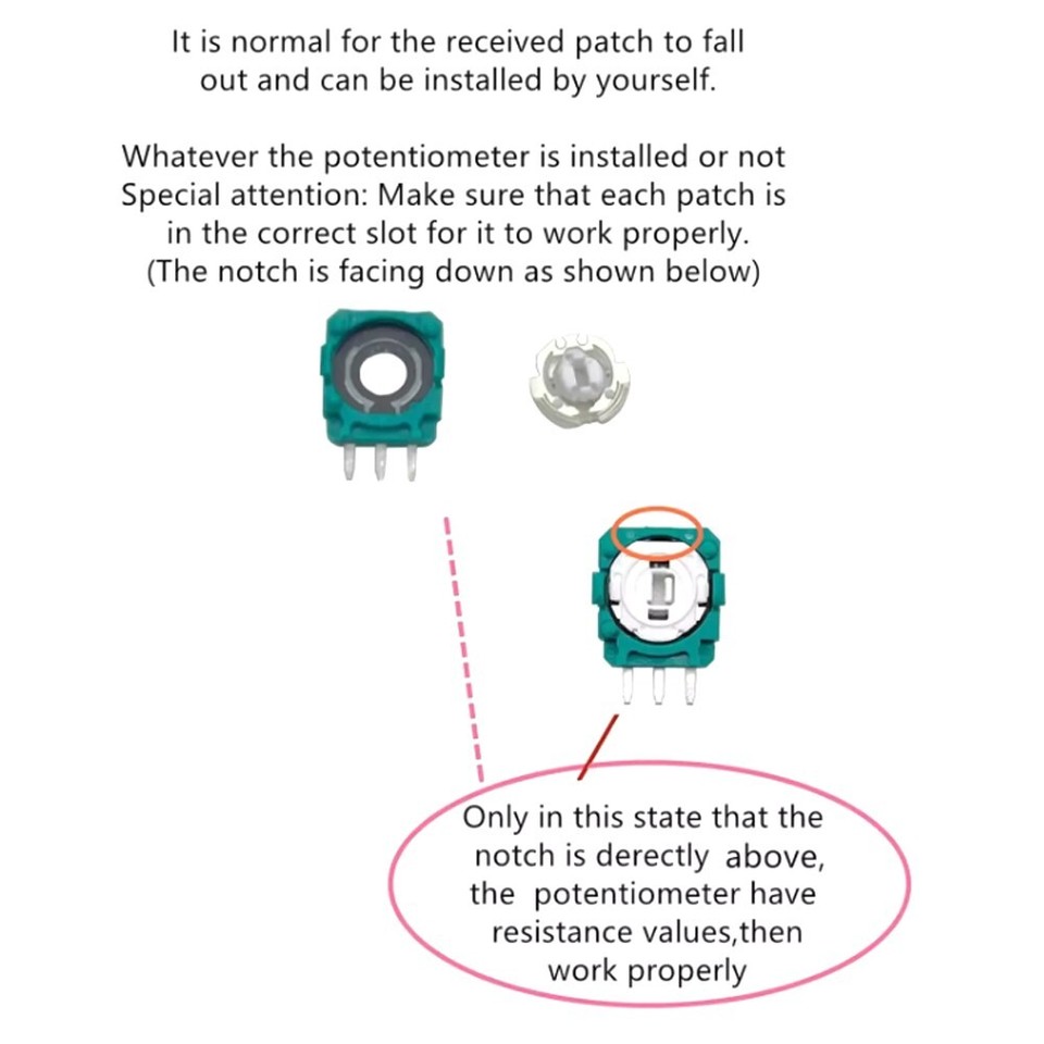 OEM Analog 3D Joystick Potentiometer For PS4/PS5/Xbox One/Series/Switch ...