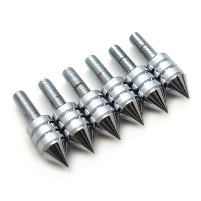 Universal Chrome Motorcycle Spike Bolts (Windscreen, Fairings, License ...