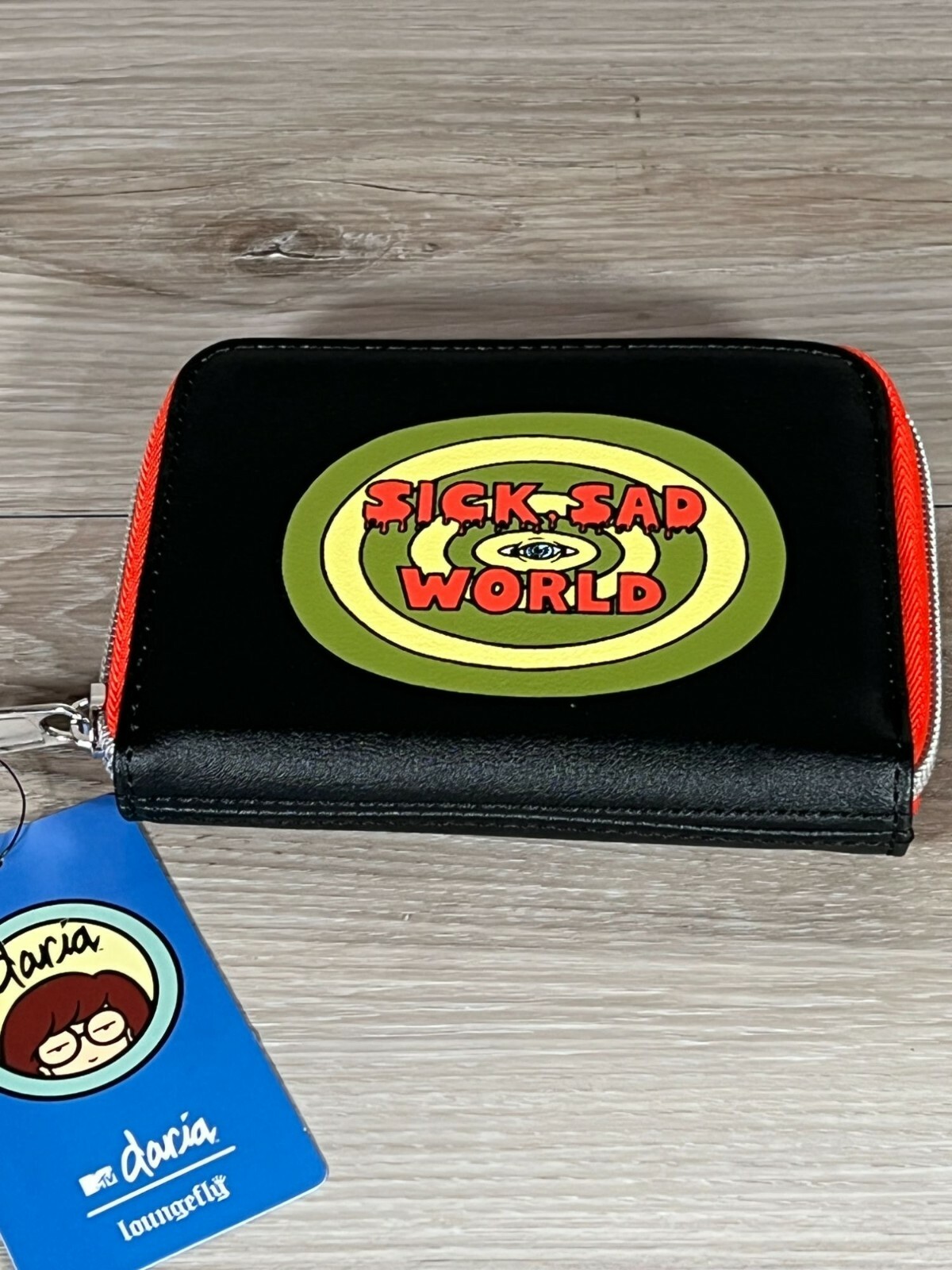 Loungefly+MTV+Daria+Sick+Sad+World+Wallet+Limited+Edition+Black+Red+Zip ...