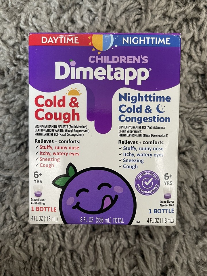 Children's Dimetapp Day & Night Cough & Cold Liquid - 8 oz Exp 6/26 | eBay