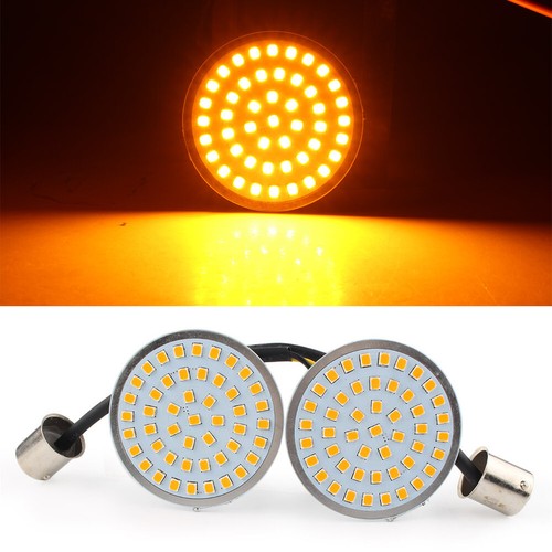 1156 Amber LED Rear Turn Signal Light Blinker For Harley Electra Glide ...