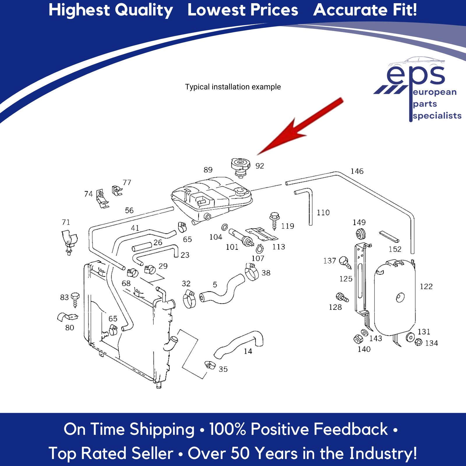 Jost Germany Radiator Cap Universal Old Stock 124.500.04.06 1245000406 ...