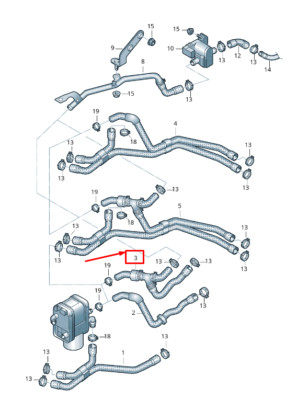 VW SHARAN 7N Engine Coolant Hose 7N0819376 NEW GENUINE | eBay UK