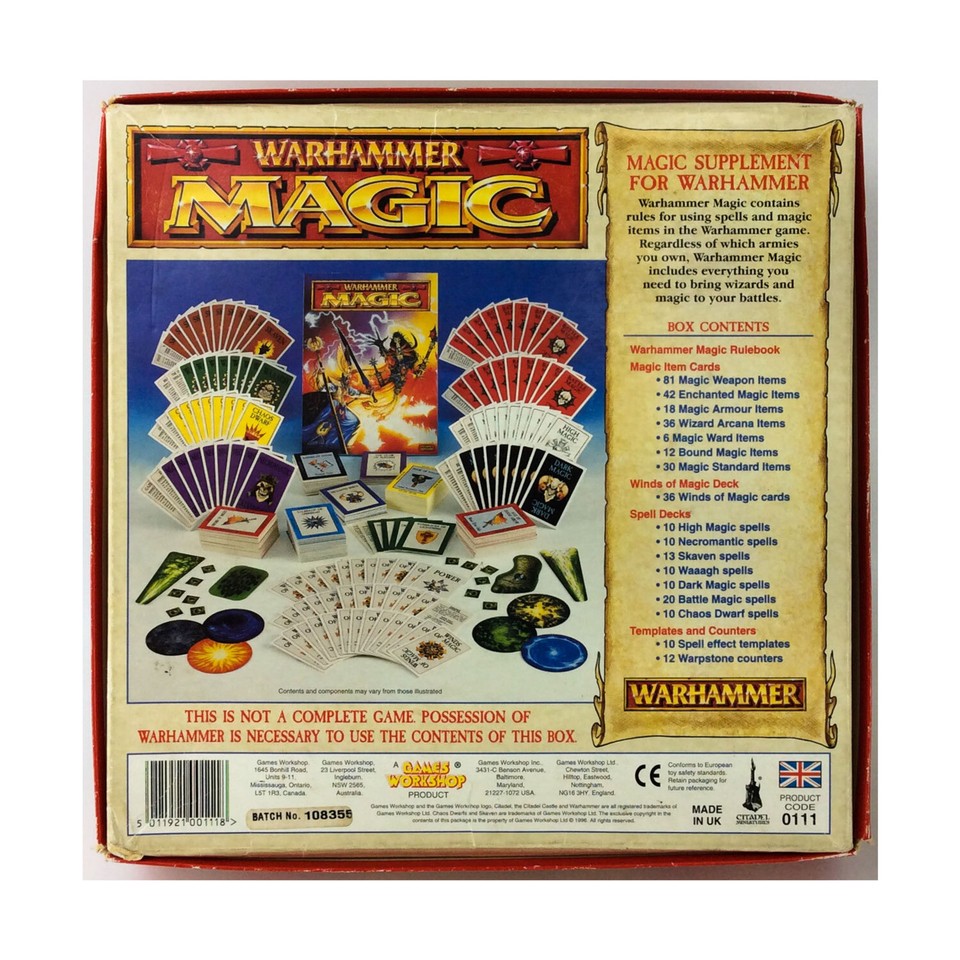 Games Workshop Warhammer Fantasy Warhammer Magic Collection - 3 Box ...