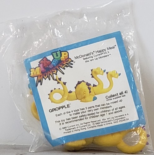 MIP McD McDonald's VINTAGE 1986 CURRENT Inc MIX UP MONSTERS 3 Parts ...