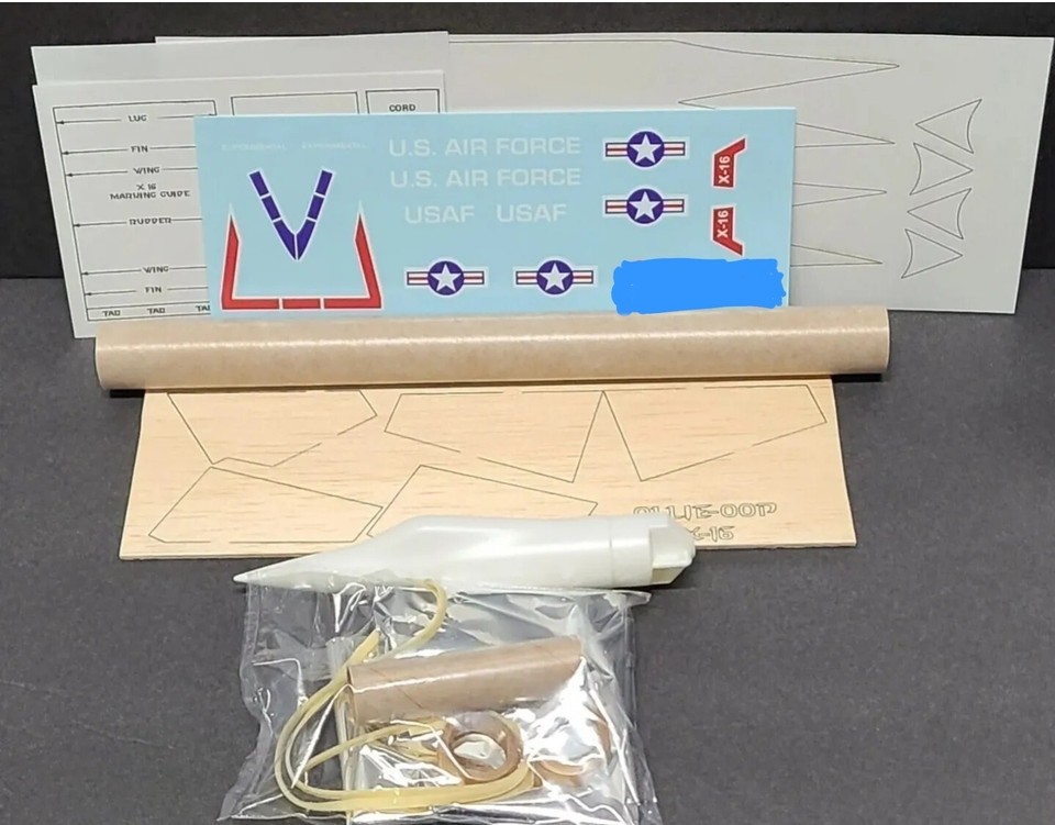 X-16 flying model rocket kit clone starfighter model rocket New Sealed ...