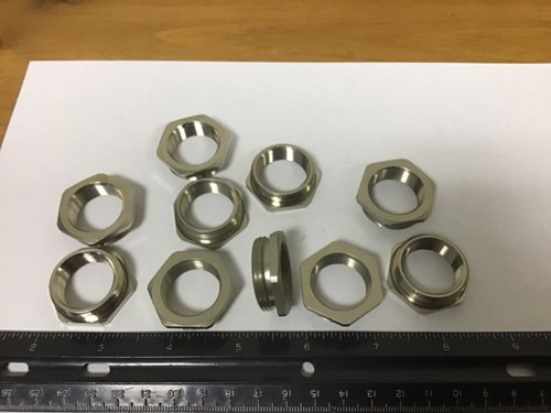 Qty (10) Harting PG21 to PG16 Reducer, 09 00 000 5066, W/O "O" Ring | eBay