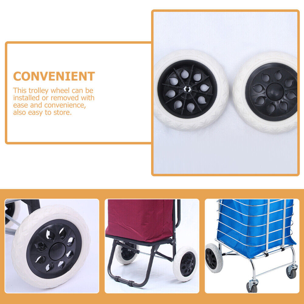 Shopping Trolley Replacement and Spare Wheels Bags Double Axle Fittings ...