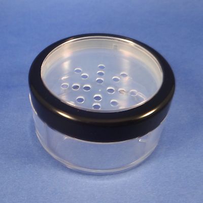 100 Lot Cosmetic Sifter Loose Powder Jars Black Rim Acrylic Lid 30g | eBay