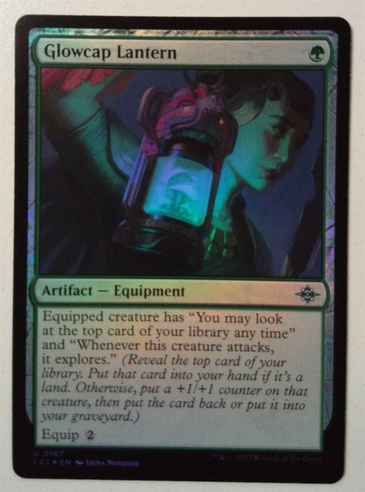 Glowcap Lantern *FOIL Uncommon* Magic MtG x1 The Lost Caverns of Ixalan ...
