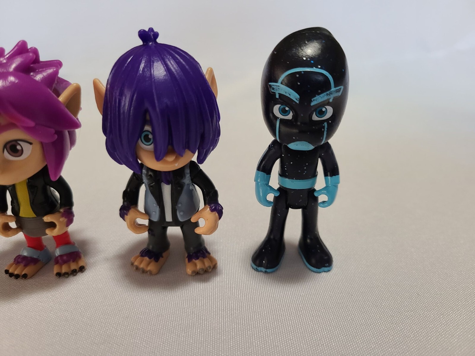 Lot of 4 - Disney PJ Masks Villains Wolfy Kids Kevin Howler Rip Ninja ...