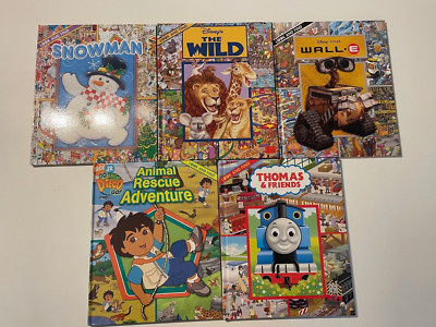 Look and Find Books Lot of 5 Character Movie TV Hardcover Books ...