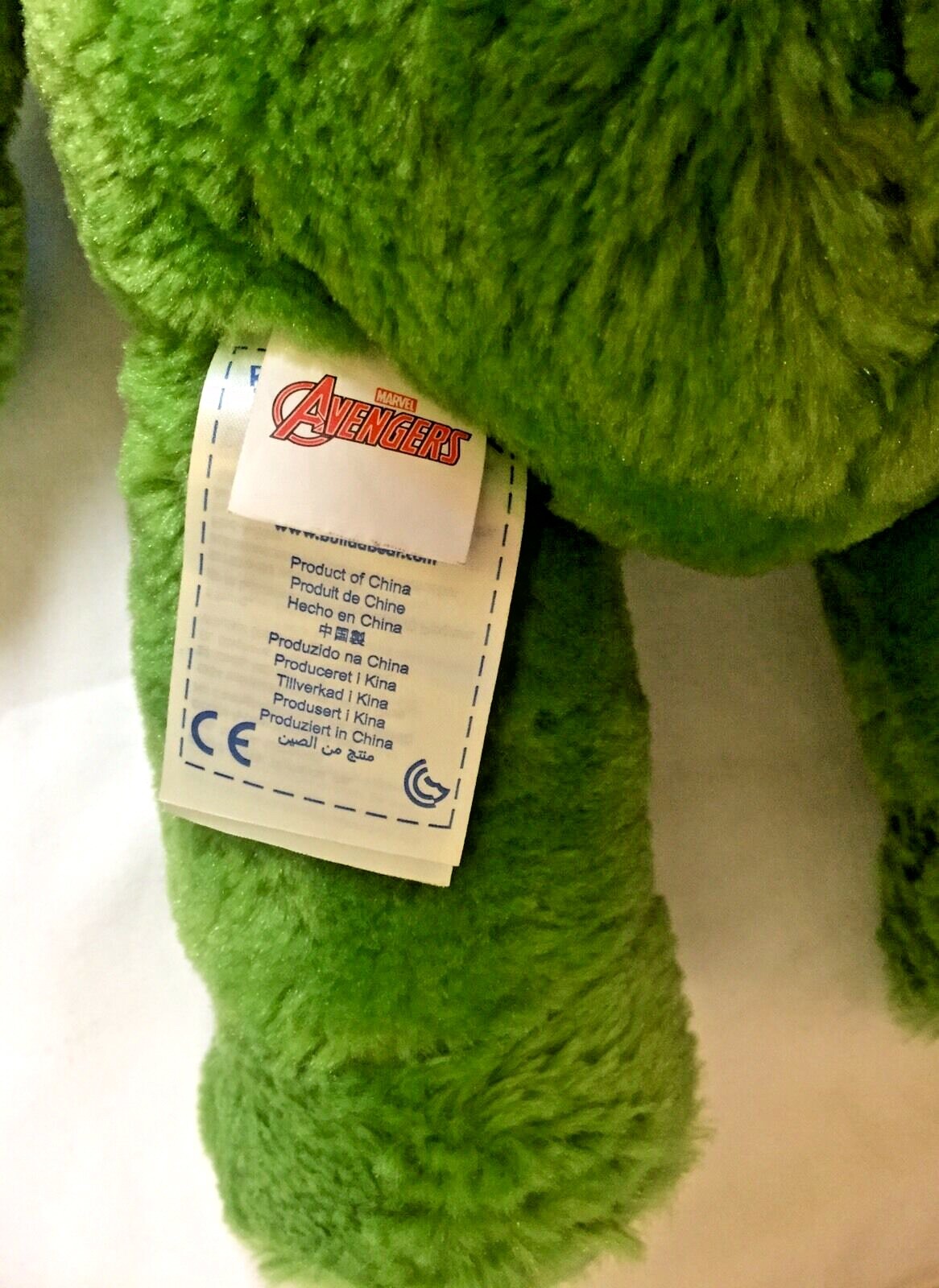 Build a Bear Hulk Plush Green Avengers Green Stuffed Animal Marvel ...