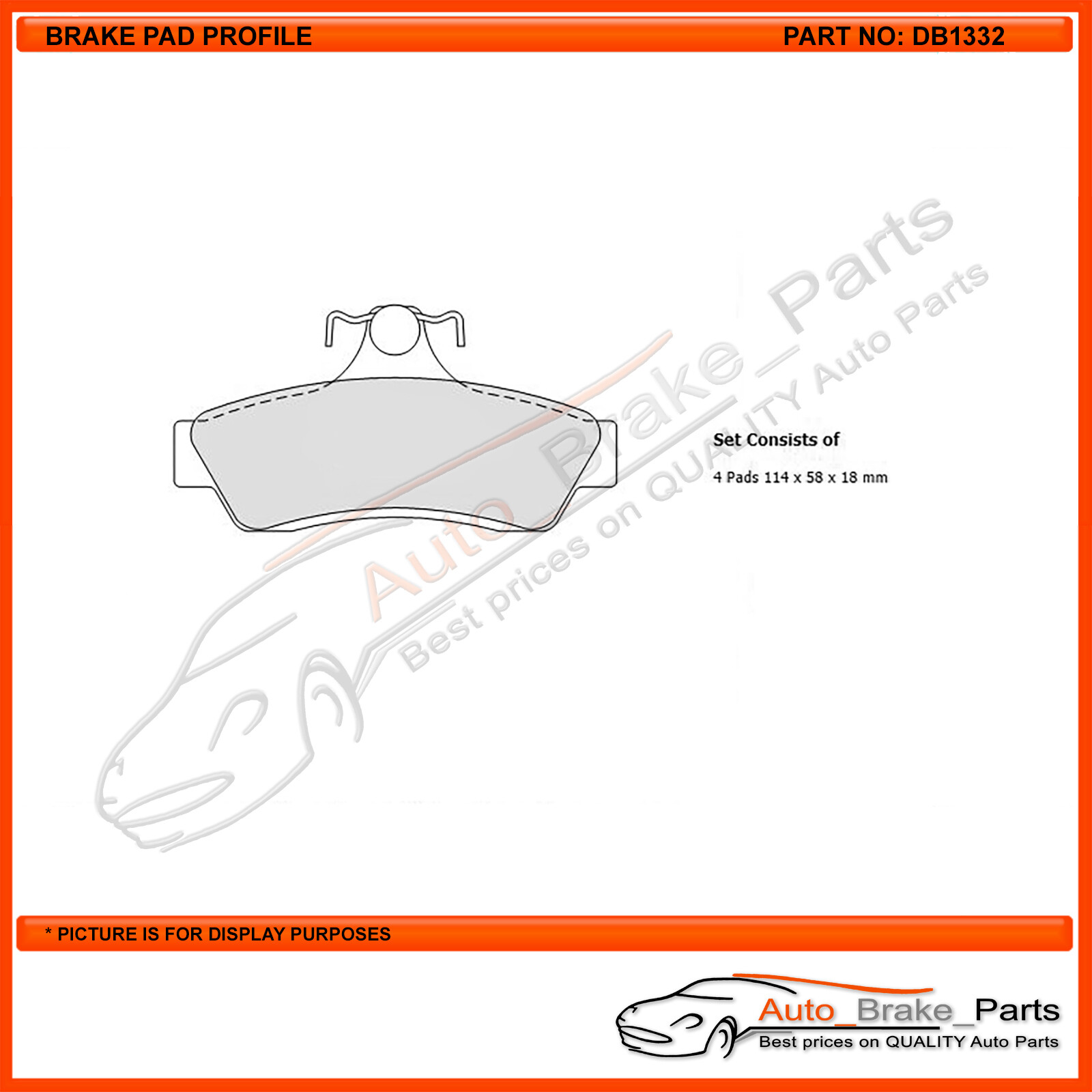 Protex Ultra Rear Brake Pads for Holden Commodore VZ 3.6L LPG Ute ...