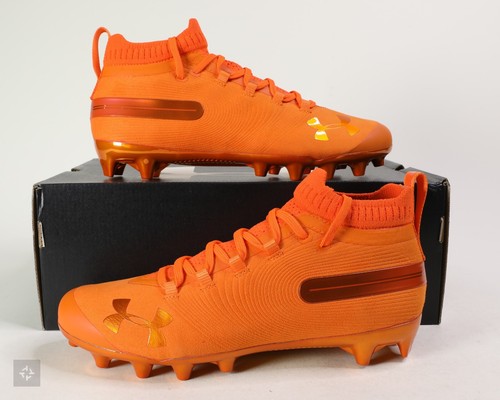 Under Armour Spotlight Suede MC Orange Football Cleats Mens Size 9 ...