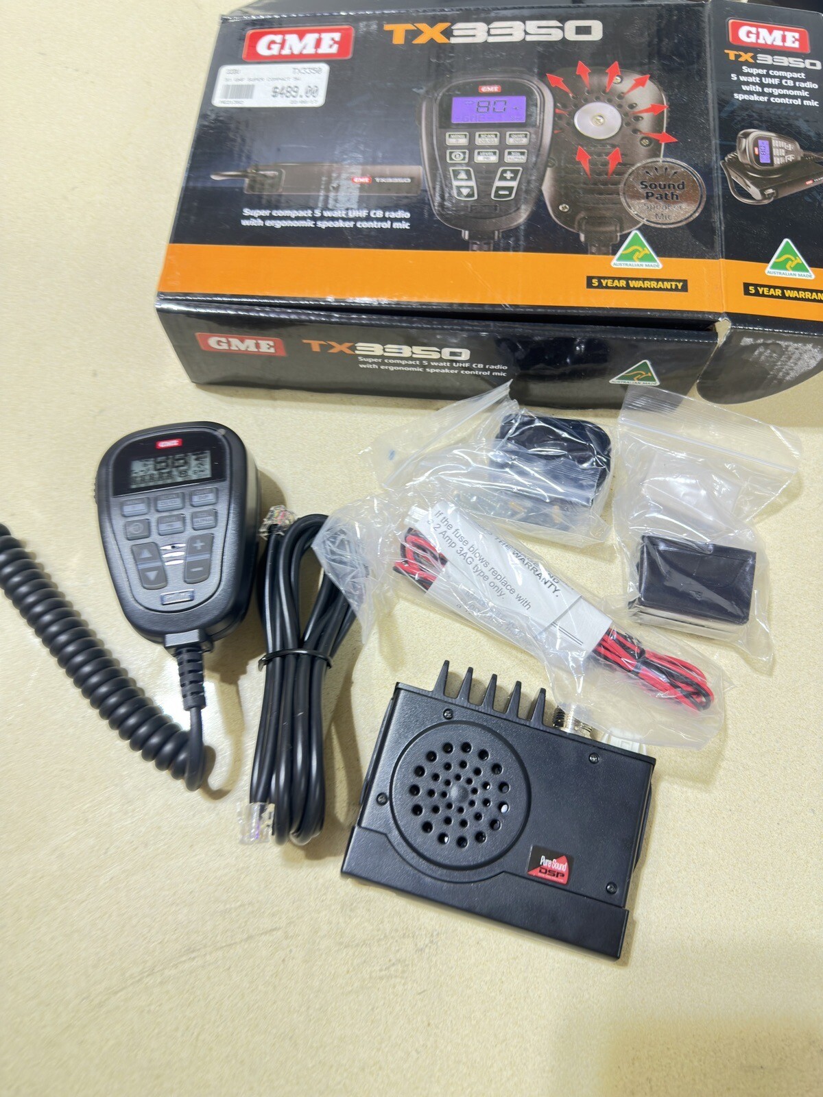 GME TX3350 5 Watt Super Compact UHF CB Radio – LCD Speaker Mic | eBay ...