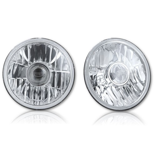 7" Crystal Projector Headlight 60/55w Halogen H4 Clear Light Bulb ...
