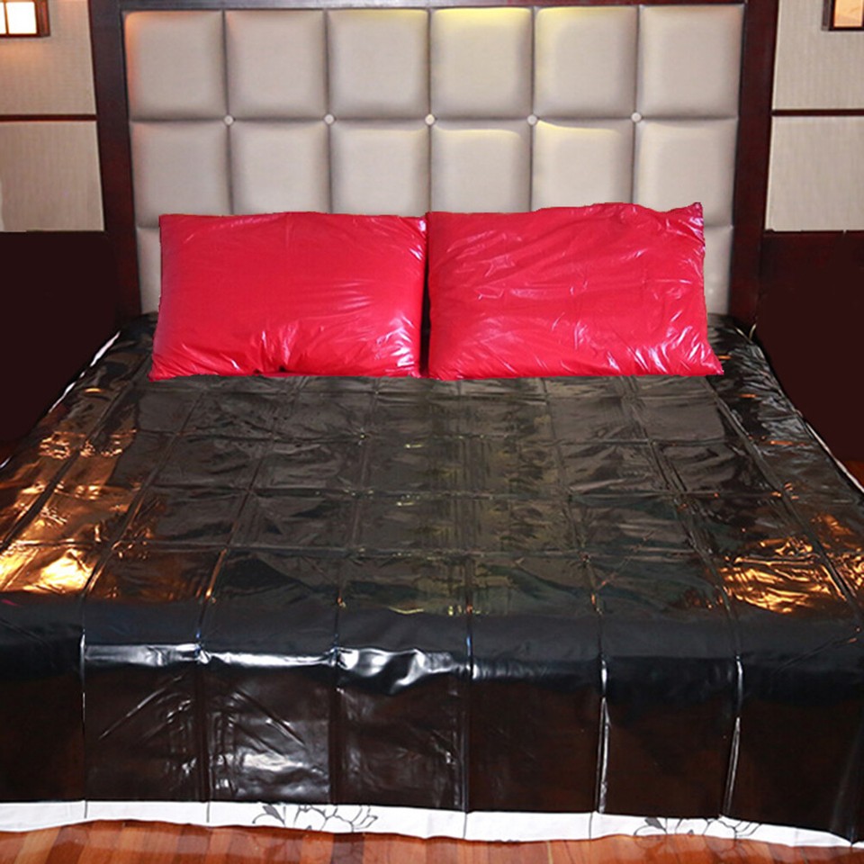 Cozy Feel PVC Bed Sheet for Wet Games, Full Size Waterproof Bedding ...
