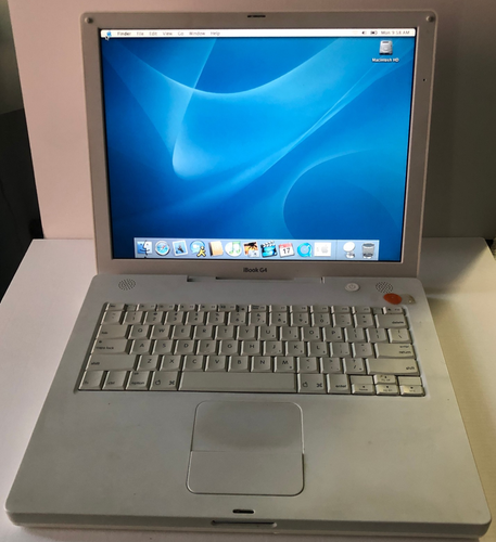 Apple iBook G4 A1055 1.07 GHz PowerPC G4 14 Inch 100GB HD 1.256 GB RAM ...