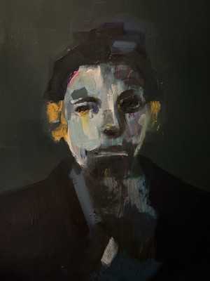 Parsons People. Abstract Portrait. 18x24. Canvas. Signed. Acrylic. | eBay