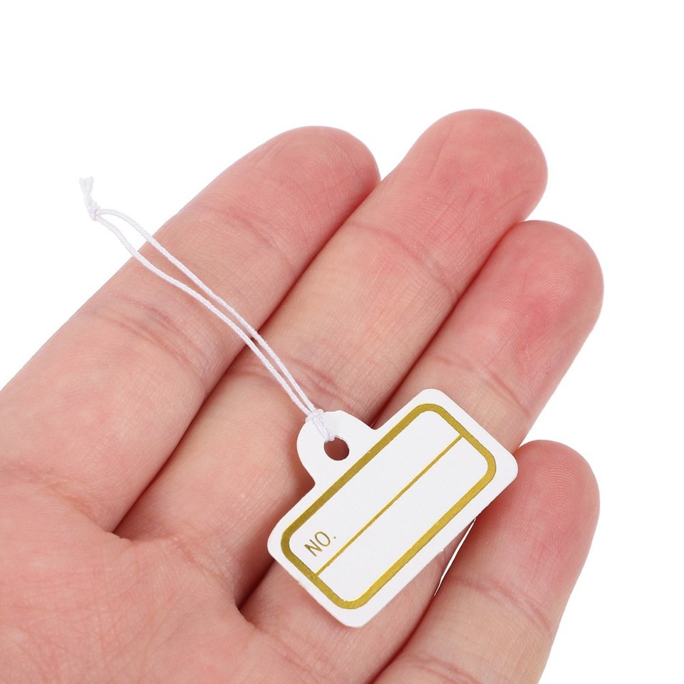 100Pcs Trinkets Tags with String Price Marking Tags Clothing Price Tags ...