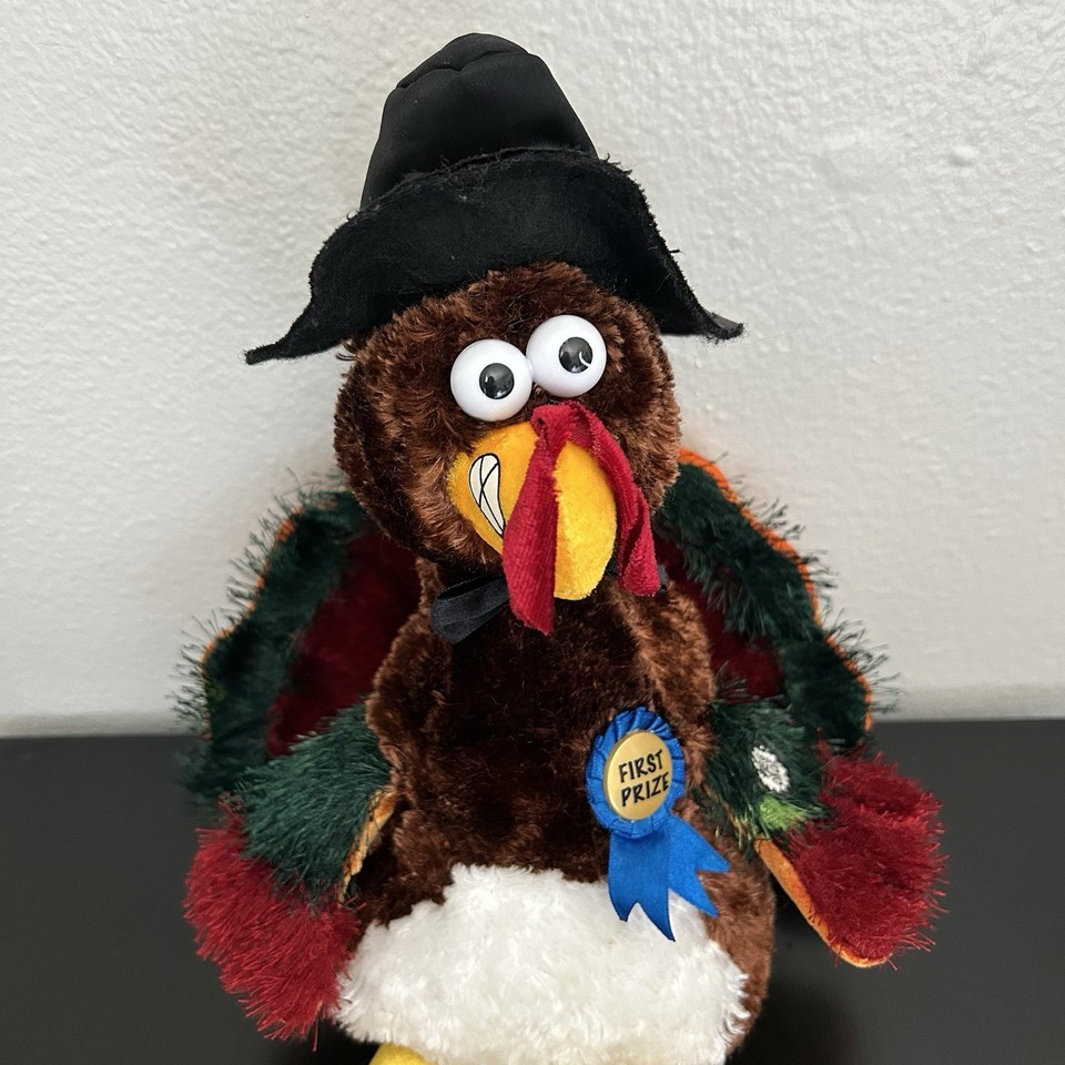 Dan Dee Turkey In the Straw Singing Dancing Animated Plush Thanksgiving ...