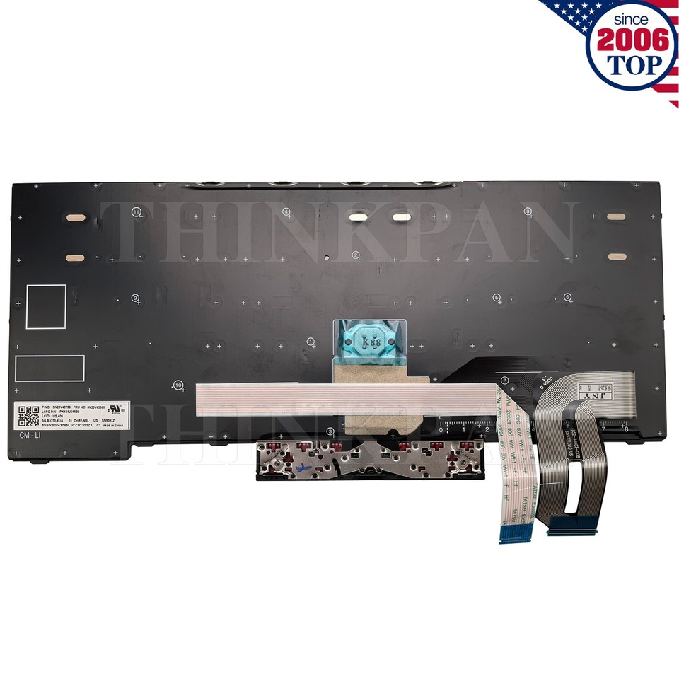 Genuine US Non-Backlit Keyboard for Lenovo ThinkPad T480s T490 T495 ...