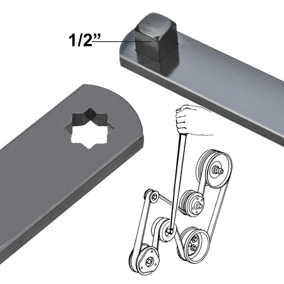 Universal 3/8" 1/2" Drive Serpentine Belt Tool Kit | 15mm | Adjustable ...