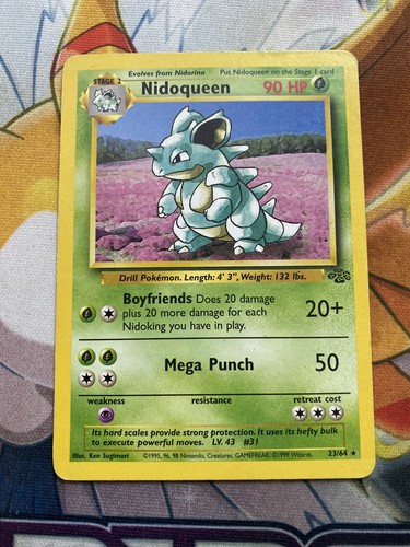 Nidoqueen 23/64 Jungle Rare Pokemon MP | eBay