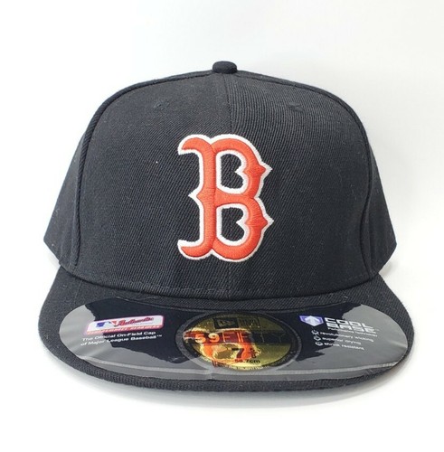 Boston New Era Red Sox Official On-Field Cap Black Baseball Cap Hat | eBay