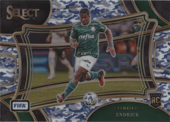 2023-24 Panini Select FIFA - Field Level Endrick #220 Winter Camo Prizm ...
