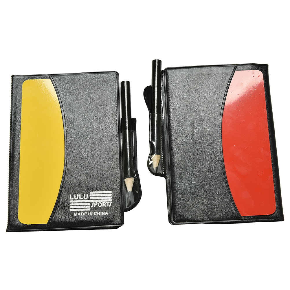 New Soccer Referee Wallet Red Card and Yellow Card Wallet Pencil Sports ...