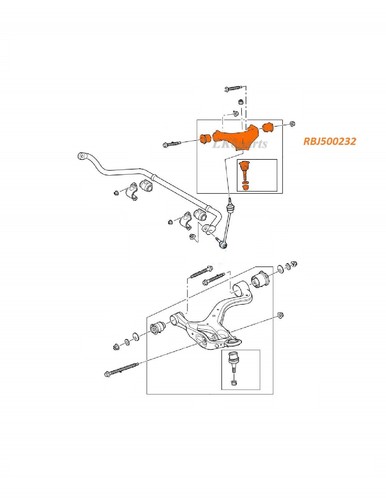 Land Rover LR3 Front Suspension upper Control Arm Left LH RBJ500232 New ...