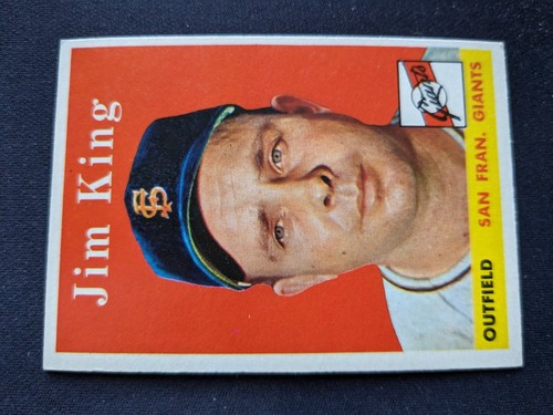 1958 Topps Baseball Card # 332 Jim King - San Francisco Giants (EX) | eBay