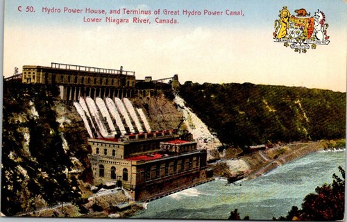 Canada Ontario Niagara River Hydro Power House Terminus UNP Vintage ...