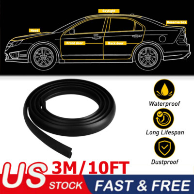 Car Windshield Weather Seal Rubber Trim Molding Cover 10 Feet For Honda ...