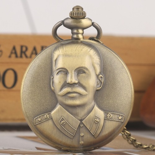 Classic Men's Quartz Pocket Watch Portrait of Stalin of Russia's Leader ...