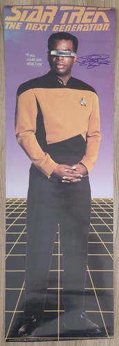 LeVar Burton Signed Original Star Trek The Next Generation 12"x36 ...
