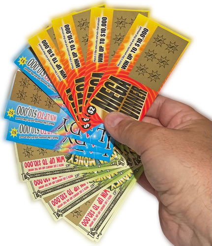 12 SCRATCH OFF GAG LOTTO TICKETS Fake Lottery Card Winner Funny Joke ...