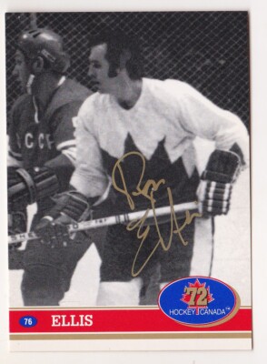 1991-92 Future Trends Ron Ellis Auto Gold Letters Autograph Team Canada ...