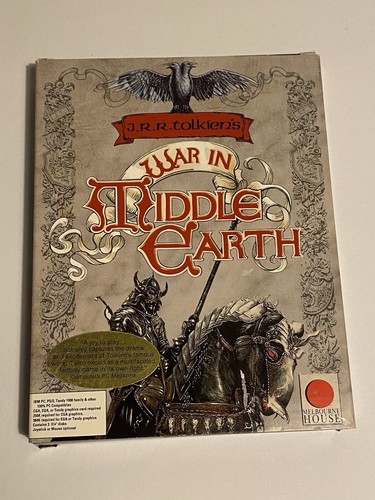 J.R.R. Tolkiens War in Middle Earth Commodore 64 128 W/ Map 3 Discs ...