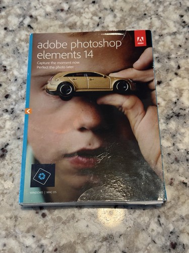 Adobe Photoshop Elements 14 DVD 2-Disc Win/Mac Software W/Key Sealed ...