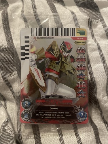 SDCC 2013 Red Ultra Megaforce Mighty Morphin Power Rangers Action Card ...