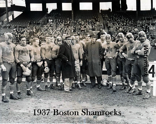 Rare AFL 1937 Boston Shamrocks Football Team Picture 8 X 10 Photo ...