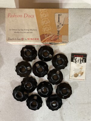 VTG Singer Fashion Discs For Deluxe Zig-Zag Sewing Machines Models 620 ...