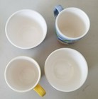 Laurie Gates Gates Ware Bunny Flower Mug and Bowl 2 Sets one Blue one ...