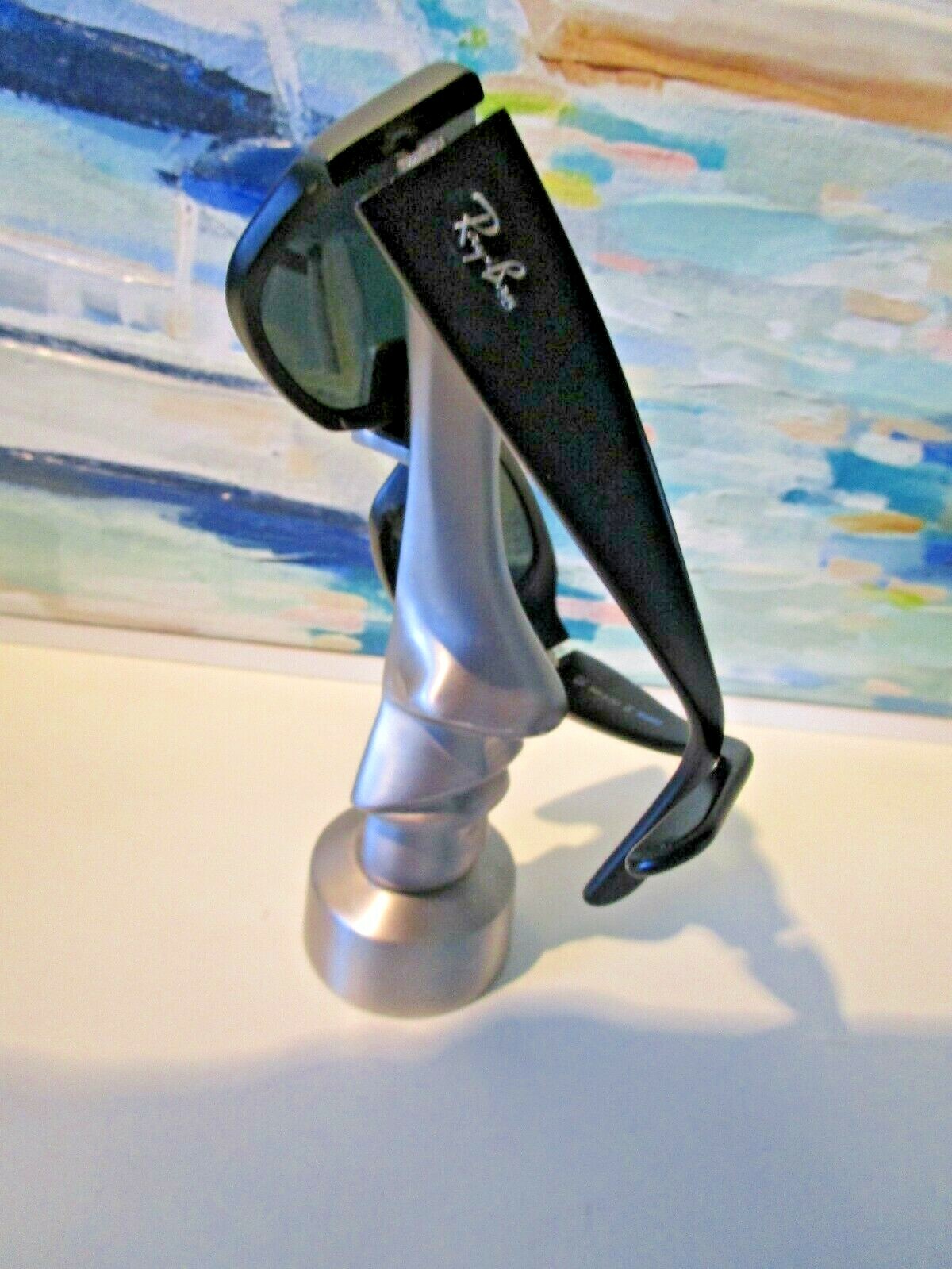 Unisex RAY BAN Sunglasses NEW Predator Matte Black Frame Green Lens ...