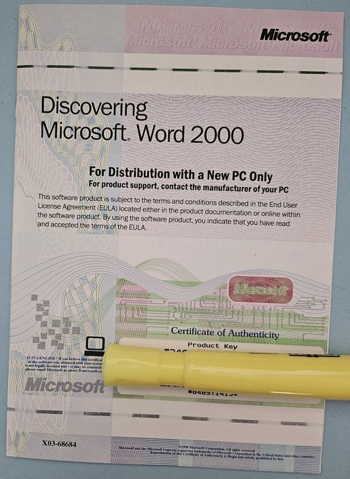 Dell Dimension L Series CD Software with MS Word Windows 98 Fax ...
